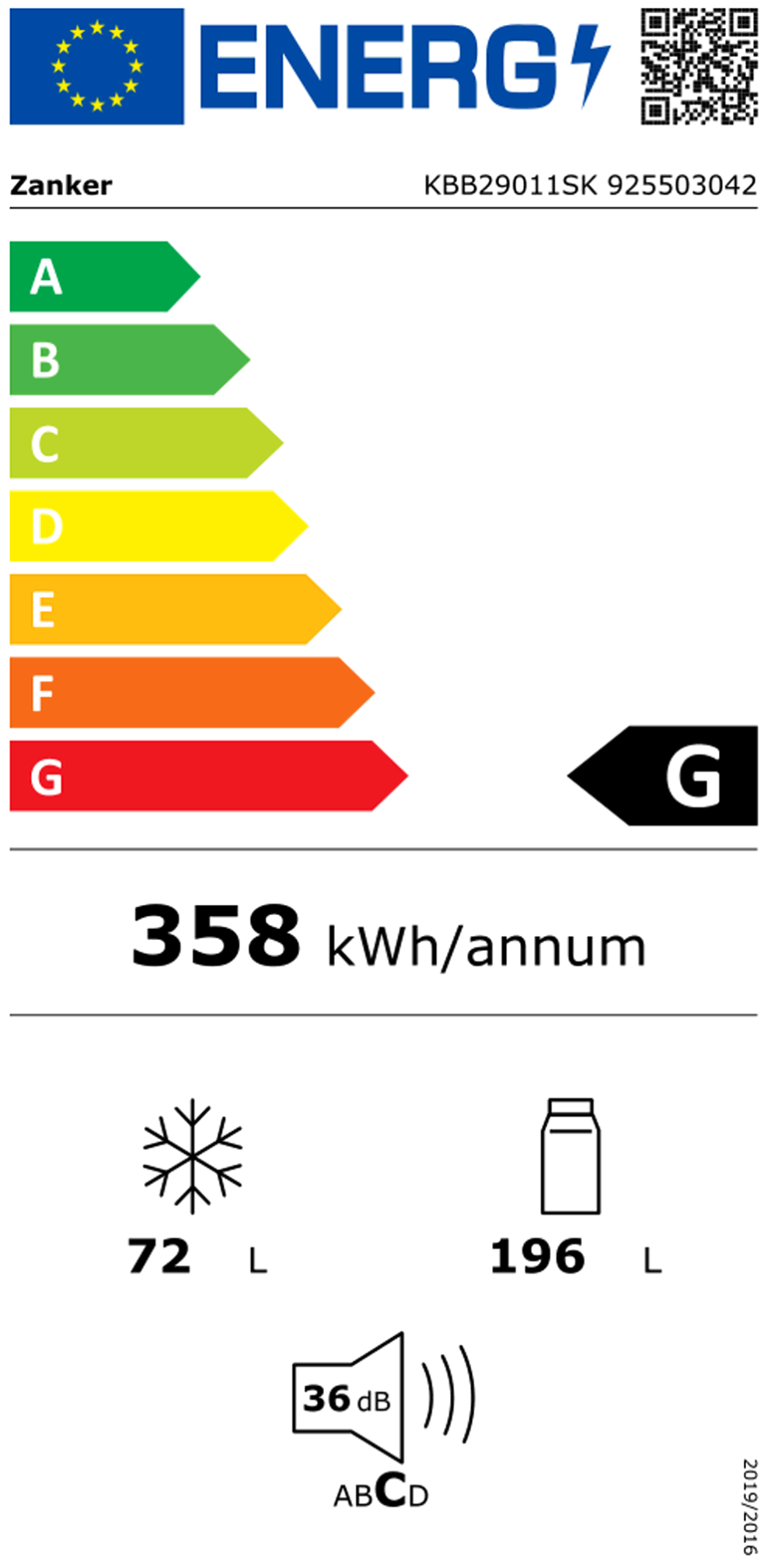 Zanker KBB 29011 SK Einbau-Kühl-/Gefrier-Kombination weiß | EURONICS