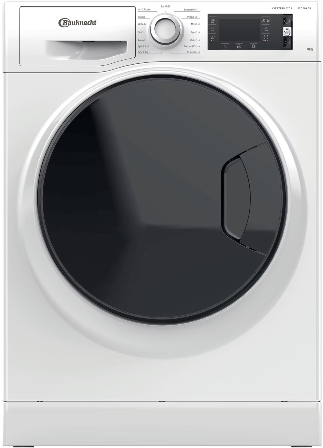 Bauknecht WM Sense 8AA Stand-Waschmaschine-Frontlader weiss, 8 kg, 1400 ...