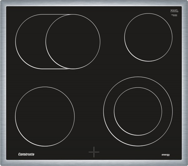 Constructa CM 623052 Glaskeramikfeld edelstahl | EURONICS