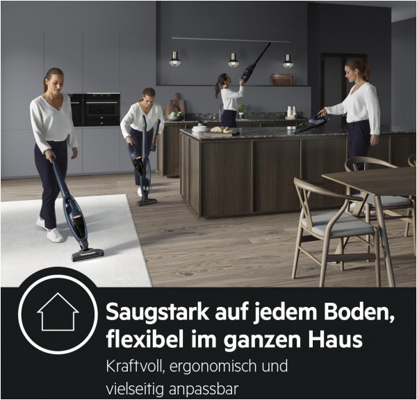 AEG QX7-1-50IB Akku-Sauger mit Cyclone Technologie indigo | EURONICS