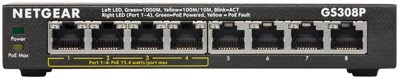 Netgear GS308P 8-Port Gigabit Ethernet Switch | EURONICS
