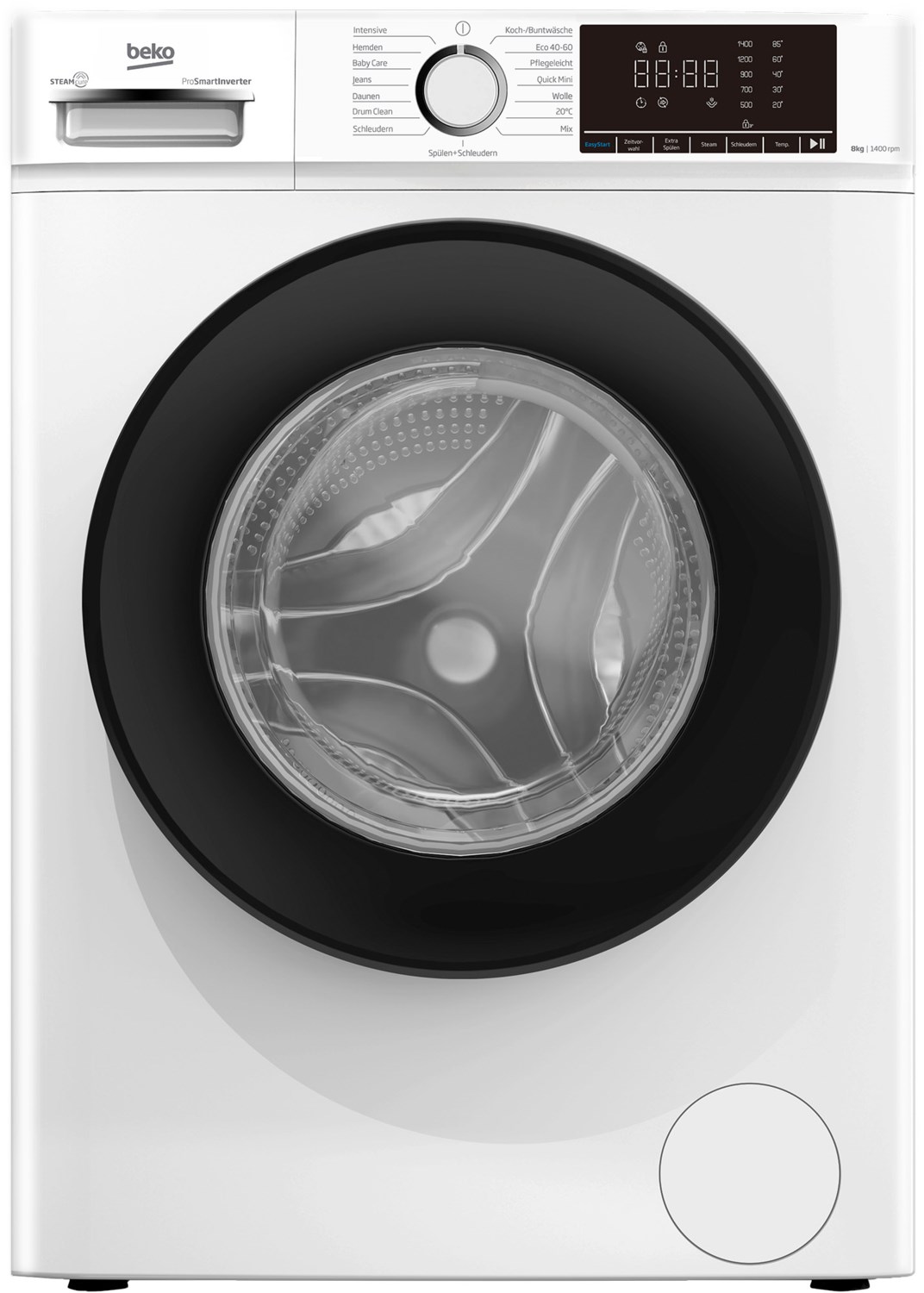 Beko BMFH3WFO8741 Stand-Waschmaschine-Frontlader weiß, 8 kg, 1400 U/min ...