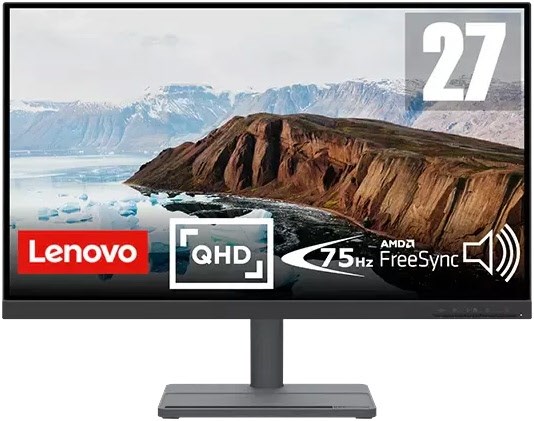Lenovo L27q-35 69 cm (27") TFT-Monitor mit LED-Technik raven black ...