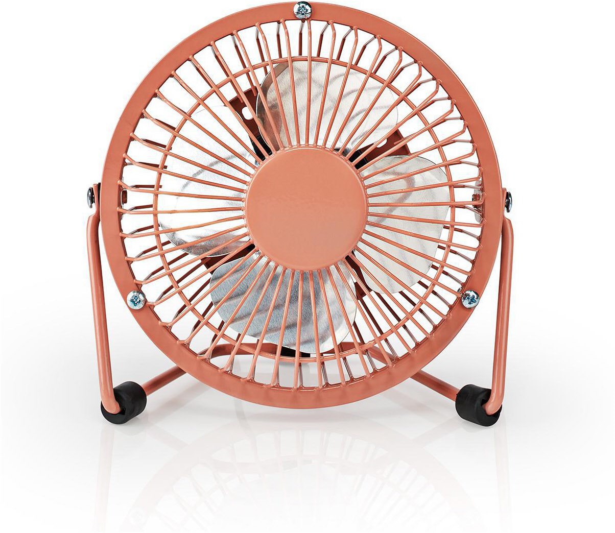 Nedis FNDK1PK10 Mini-Ventilator (10cm) Tischventilator retro-rosa ...