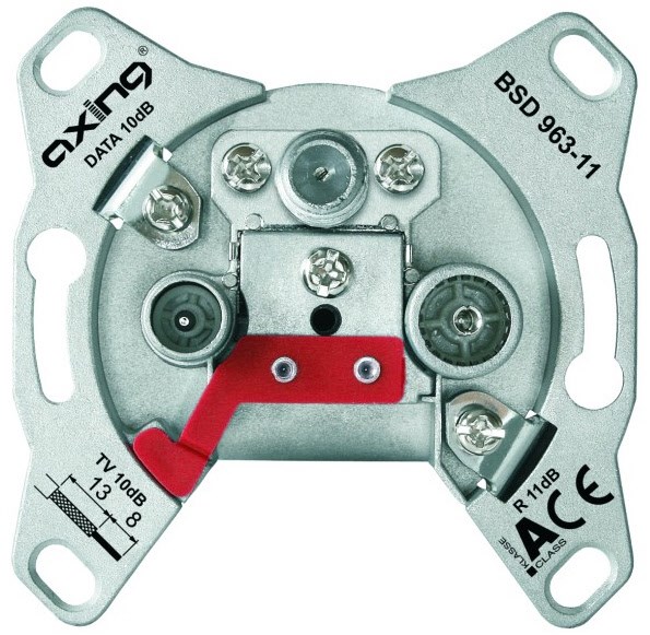 Axing 0 BSD 963-11N CATV 10 dB Multimedia-Antennensteckdose | EURONICS