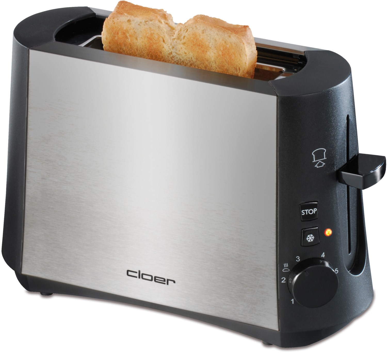 cloer 3890 Toaster Single-Toaster edelstahl | EURONICS