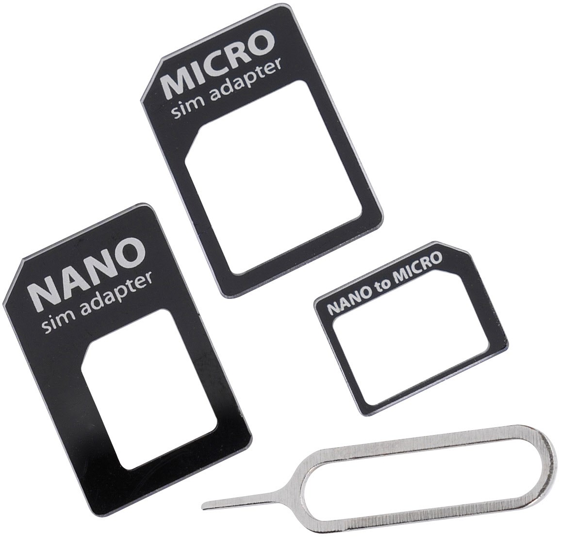 Vivanco SIM Adapter Set universal schwarz | EURONICS