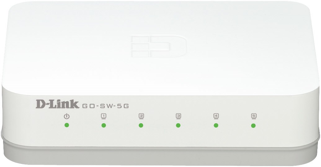 D-Link GO-SW-5G Desktop 5-Port Gigabit Ethernet Switch | EURONICS