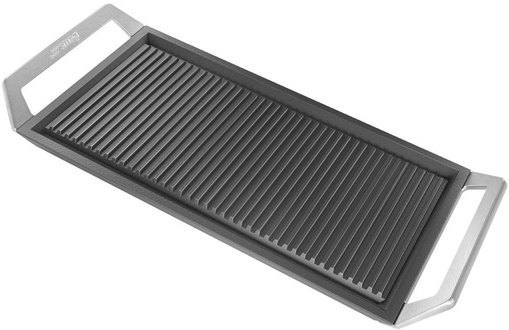 Smeg GRIDDLE Uni. Barbecue-Grillplatte aus Gusseisen | EURONICS