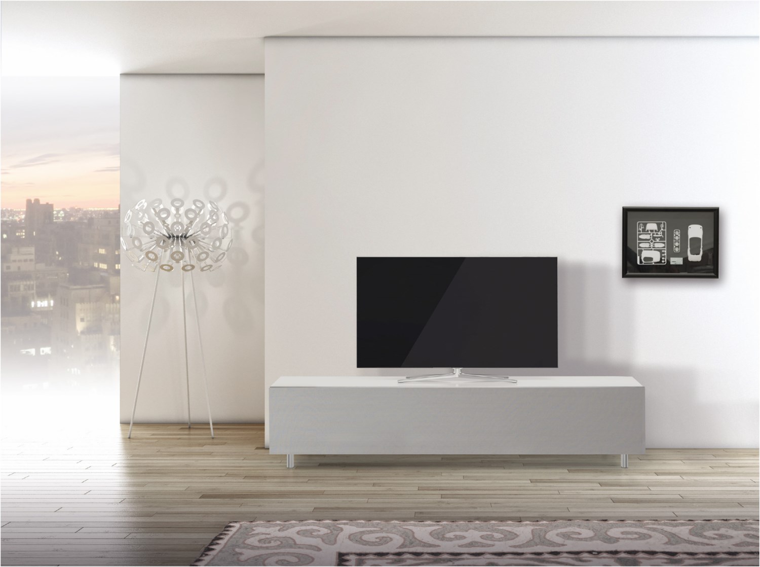 Just-Racks JRL1651S TV-Rack weiß | EURONICS