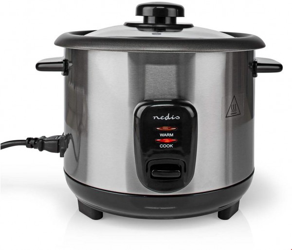 Nedis KARC110AL Reiskocher schwarz/silber | EURONICS