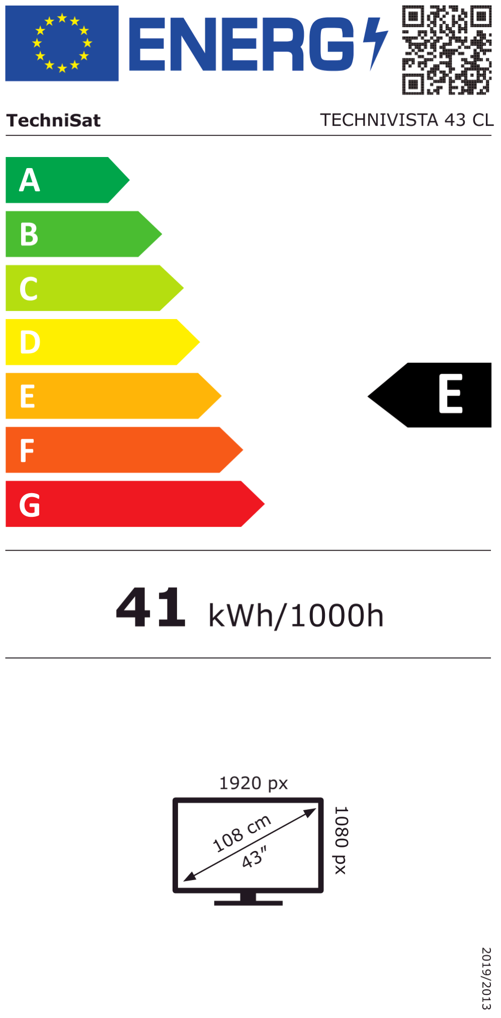 TechniSat TechniVista 43 CL 108 cm (43") LCD-TV mit LED-Technik schwarz | EURONICS