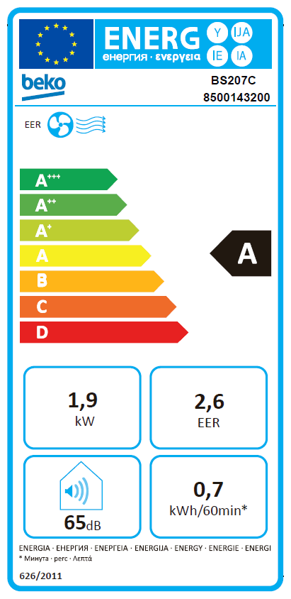 Beko BS 207 C Mono-Klimagerät weiß | EURONICS