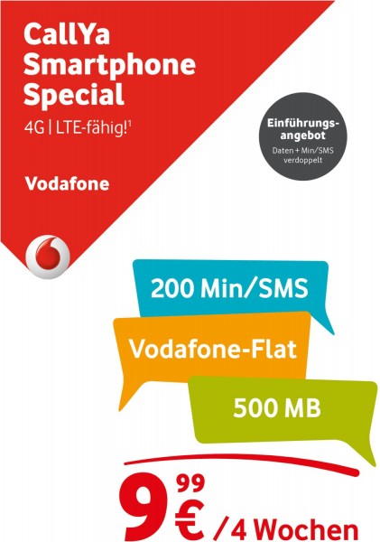 vodafone CallYa Smartphone Special Prepaid Karte | EURONICS