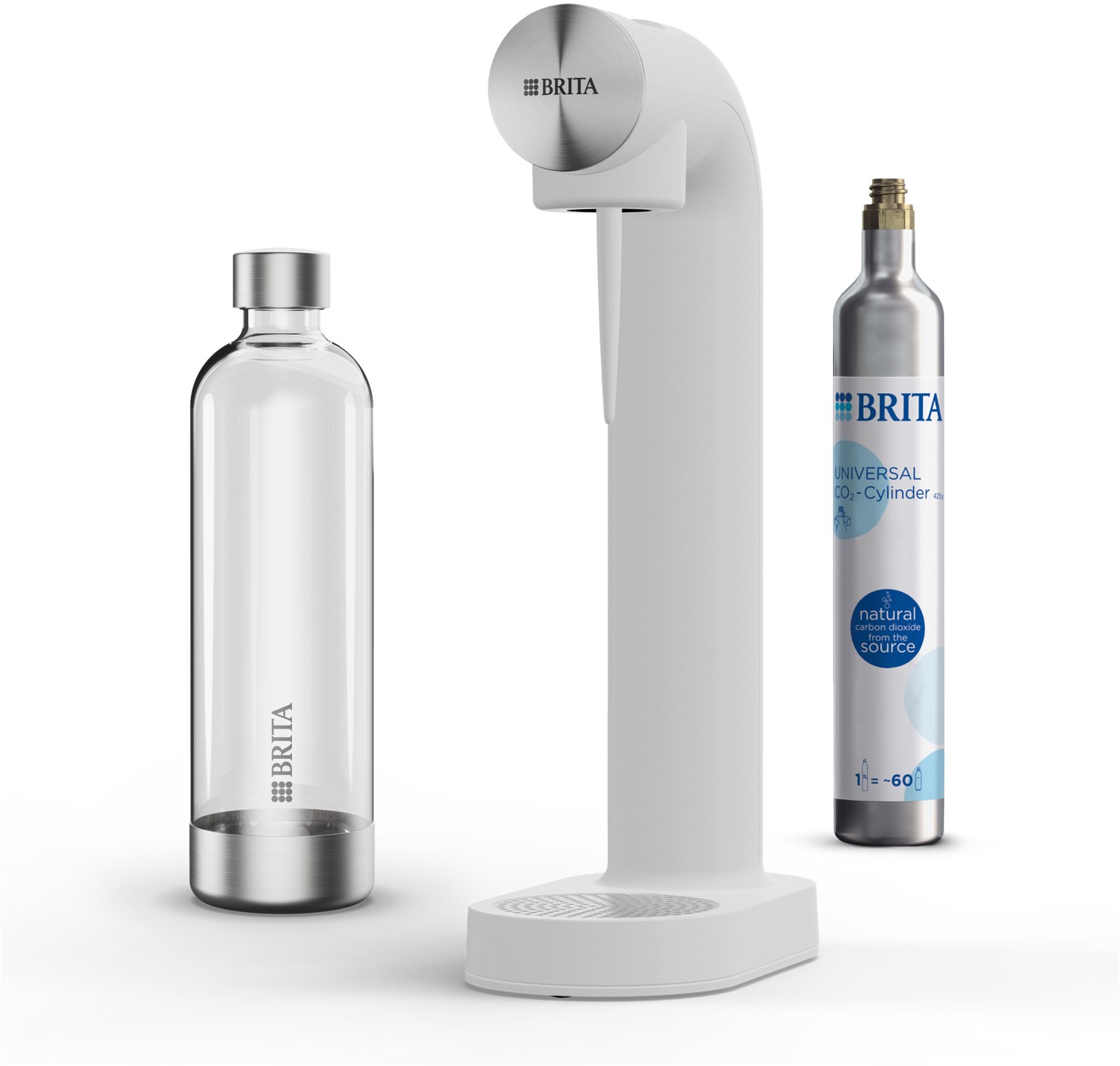 BRITA sodaONE Trinkwasser-Sprudler weiß | EURONICS