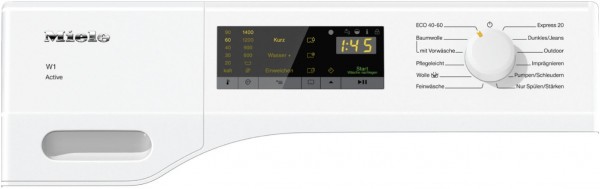 Miele WCA 030 WCS Active Stand-Waschmaschine-Frontlader lotosweiß, 7 kg ...