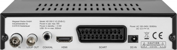 Megasat HD 200 C (V2) HDTV-Kabelreceiver | EURONICS
