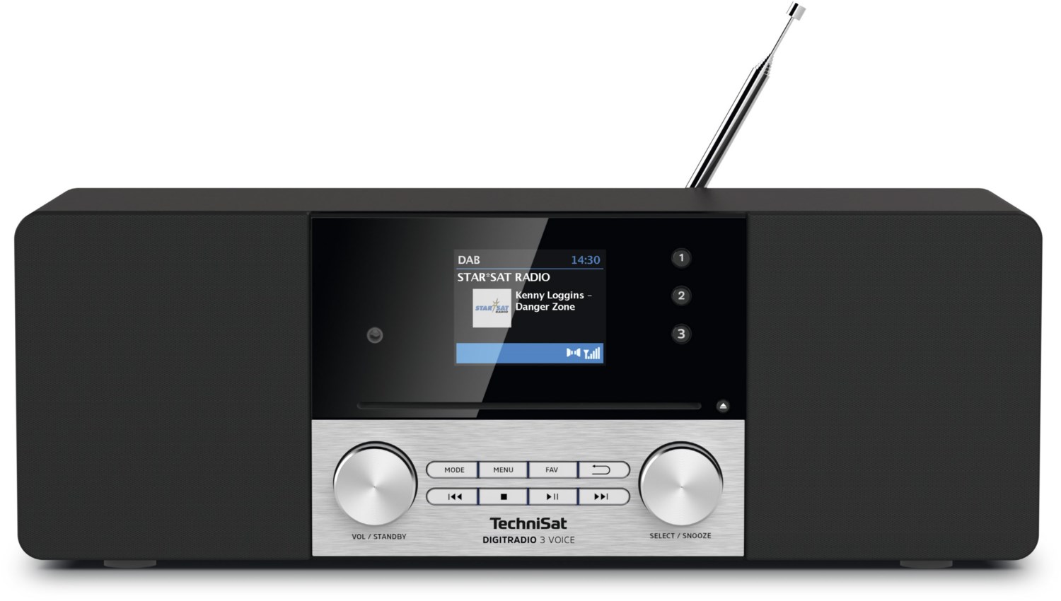 TechniSat DigitRadio 3 Voice CD/Radio-System schwarz/silber | EURONICS