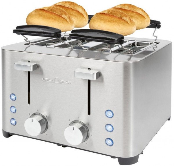 ProfiCook PC-TA 1252 4-Schlitz Toaster edelstahl | EURONICS