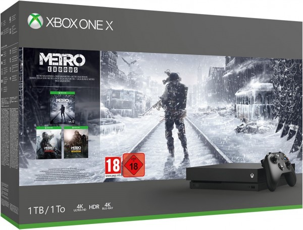 Microsoft Xbox One X Konsole 1TB Metro Saga Bundle EURONICS