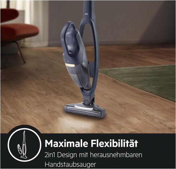 AEG QX7-1-50IB Akku-Sauger mit Cyclone Technologie indigo | EURONICS
