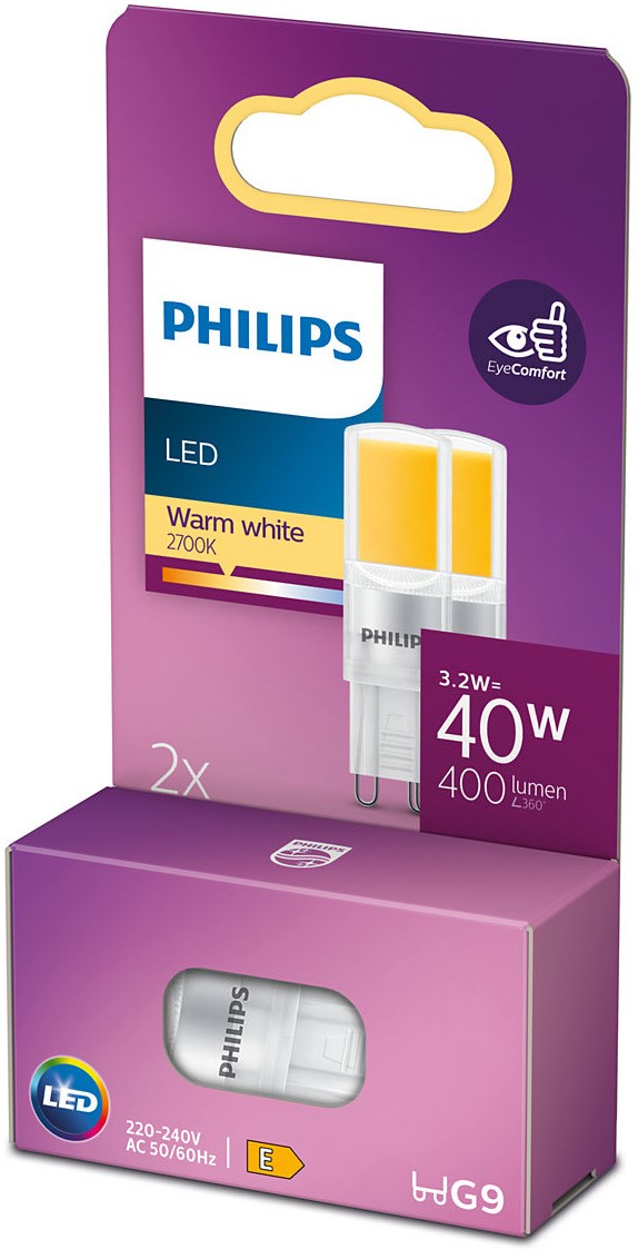 Philips LED 40W G9 WW ND RF 2er Pack LED-Leuchtmittel / E | EURONICS