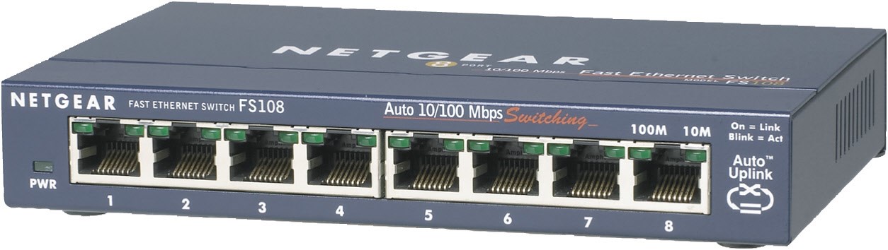 Netgear FS108 ProSafe 8-Port Fast Ethernet Switch | EURONICS