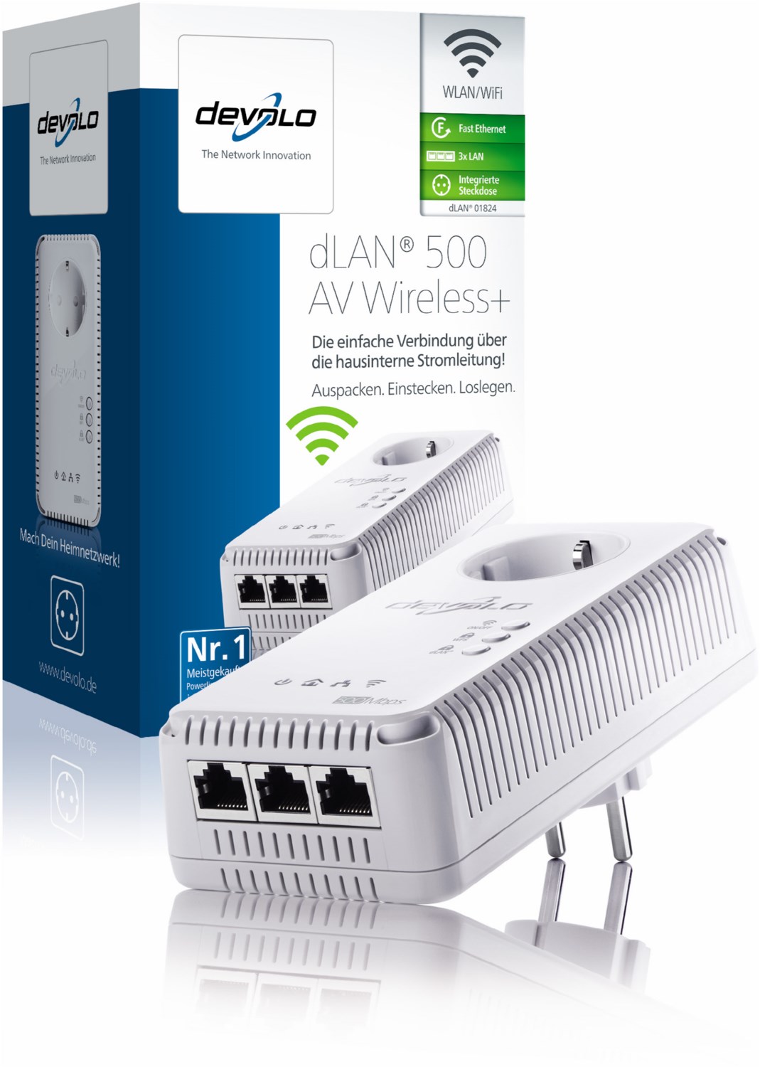 devolo dLAN 500 AV Wireless+ Power WLAN | EURONICS