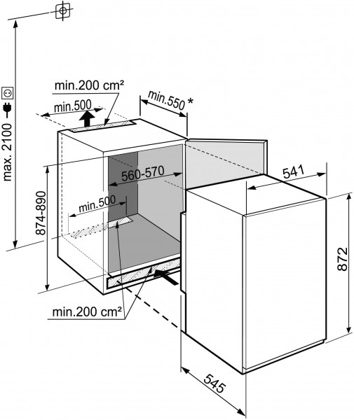 Liebherr IRSf 3900-20 Einbau-Kühlschrank weiß | EURONICS