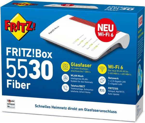 FRITZ! FRITZ!Box 5530 Fiber WLAN-Router | EURONICS