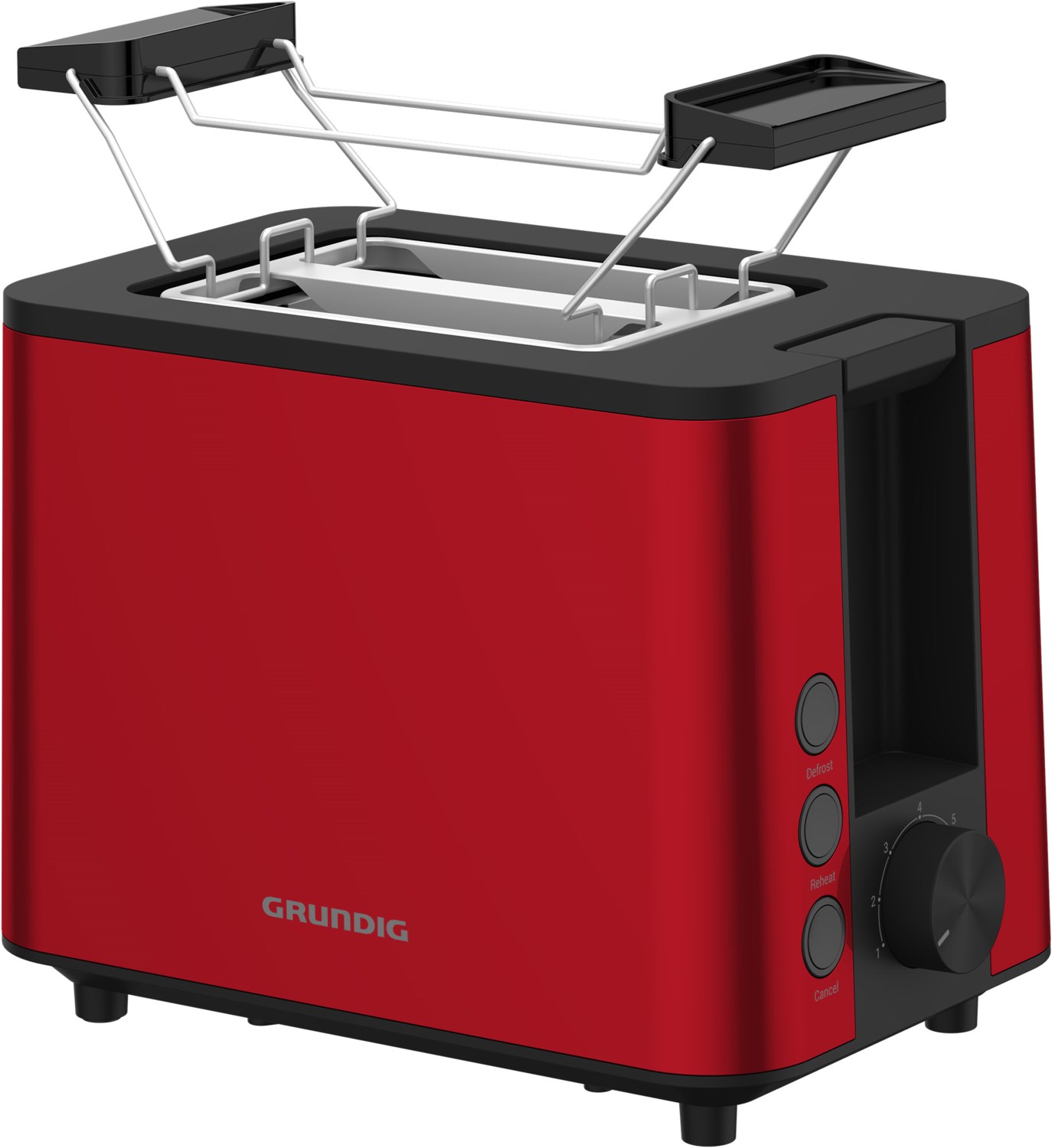 Grundig TA 8340 Kompakt-Toaster rot | EURONICS