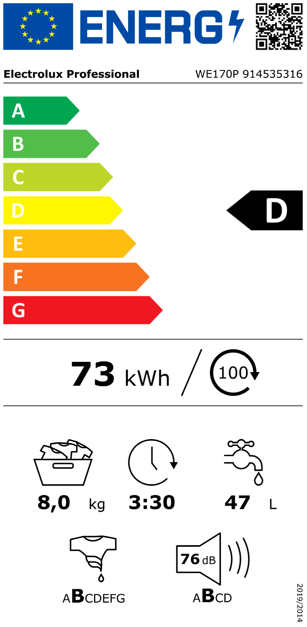 Electrolux PROFESSIONAL myPRO WE170P Gewerbe Waschmaschine edelstahl ...