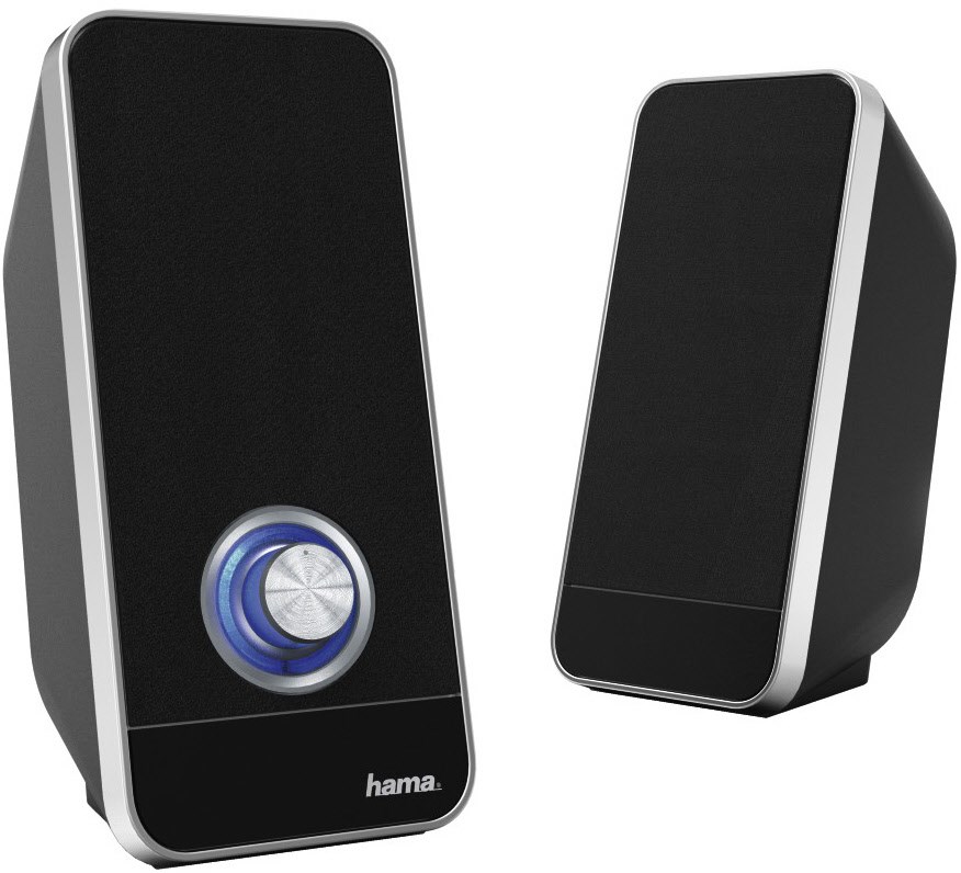 Hama Sonic LS-206 Multimedia-Lautsprecher schwarz/silber | EURONICS