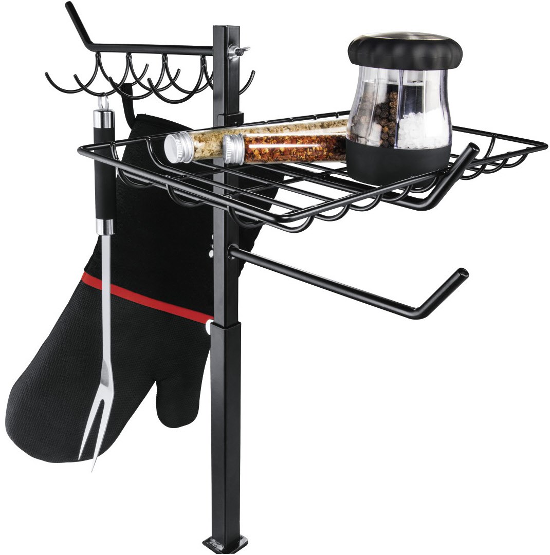 XavaX Grill-Organizer, höhenverstellbar schwarz | EURONICS