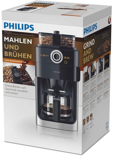 Philips HD7766/00 Grind & Brew Kaffeeautomat mit intergrierter ...