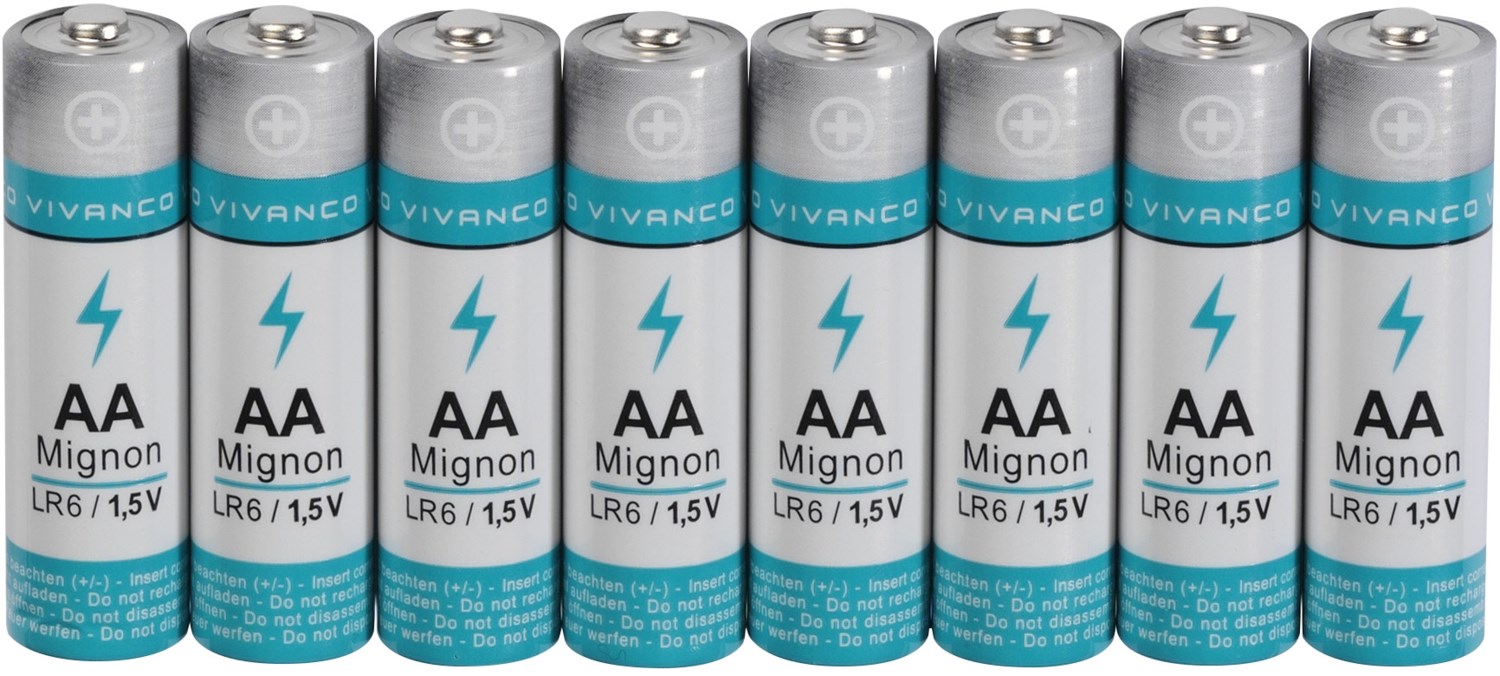 Vivanco NRC AA B-8 (8 Stück) Mignon-Batterie | EURONICS