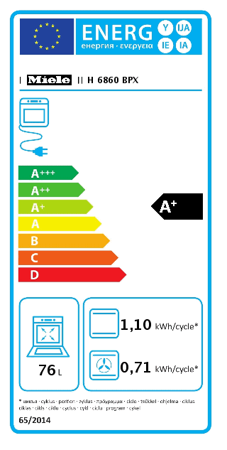 Miele H 6860 BPX Einbaubackofen obsidianschwarz | EURONICS