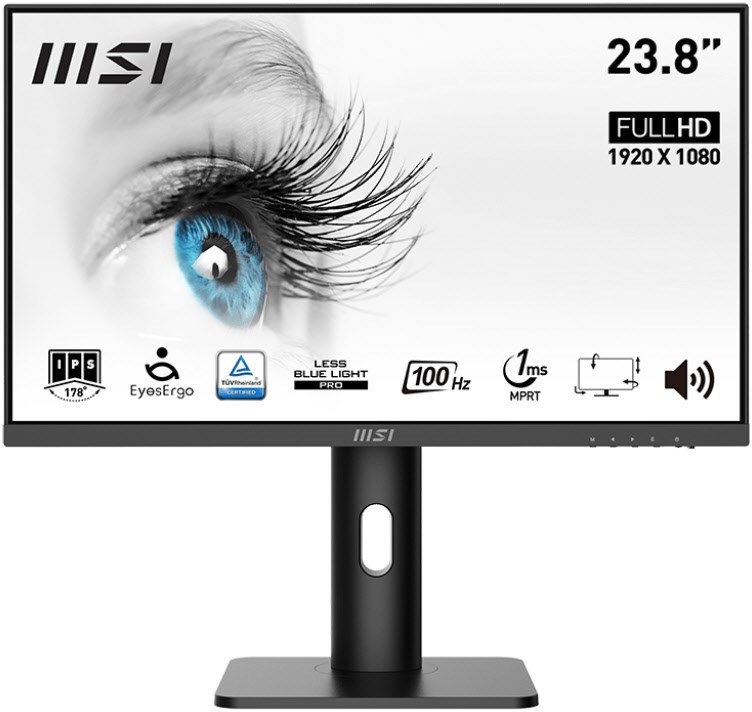MSI PRO MP243XPDE 60 cm (24") TFT-Monitor mit LED-Technik schwarz ...