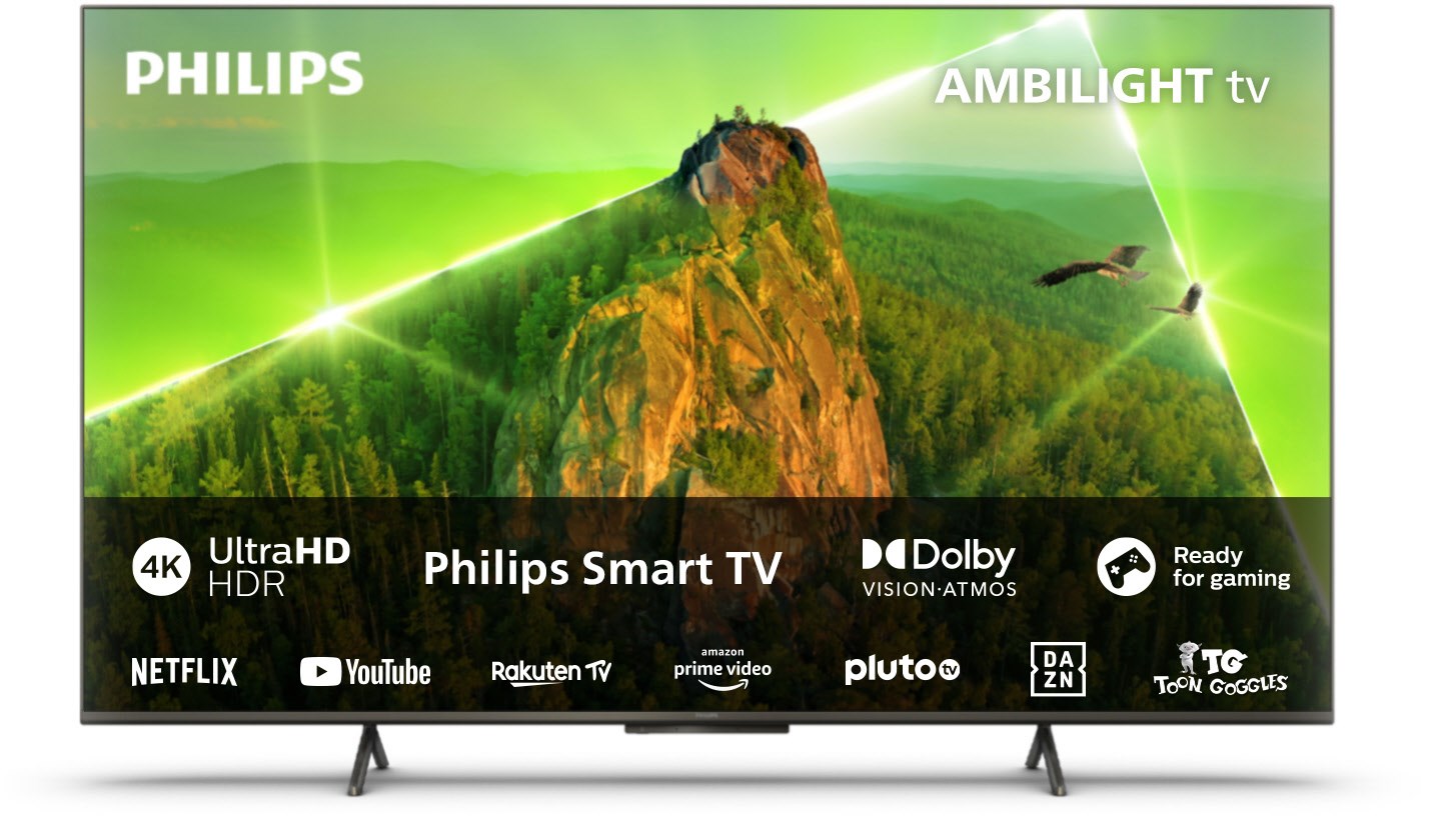 Philips 55PUS8108/12 139 cm (55") LCD-TV mit LED-Technik satinchrom ...