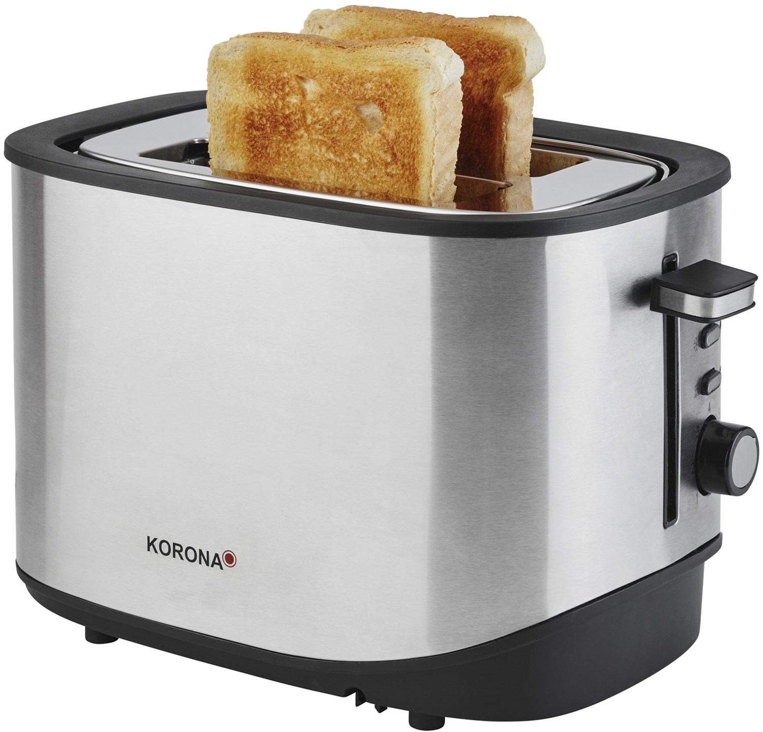Korona Toaster 21252 Kompakt-Toaster edelstahl/schwarz | EURONICS