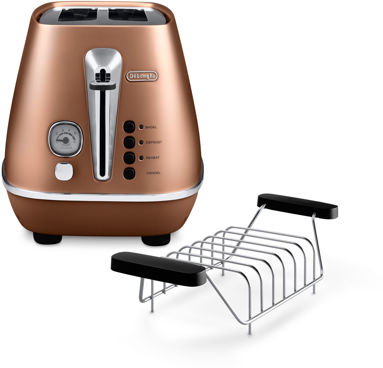 DeLonghi CTI2103.CP Distinta Kompakt-Toaster style copper | EURONICS