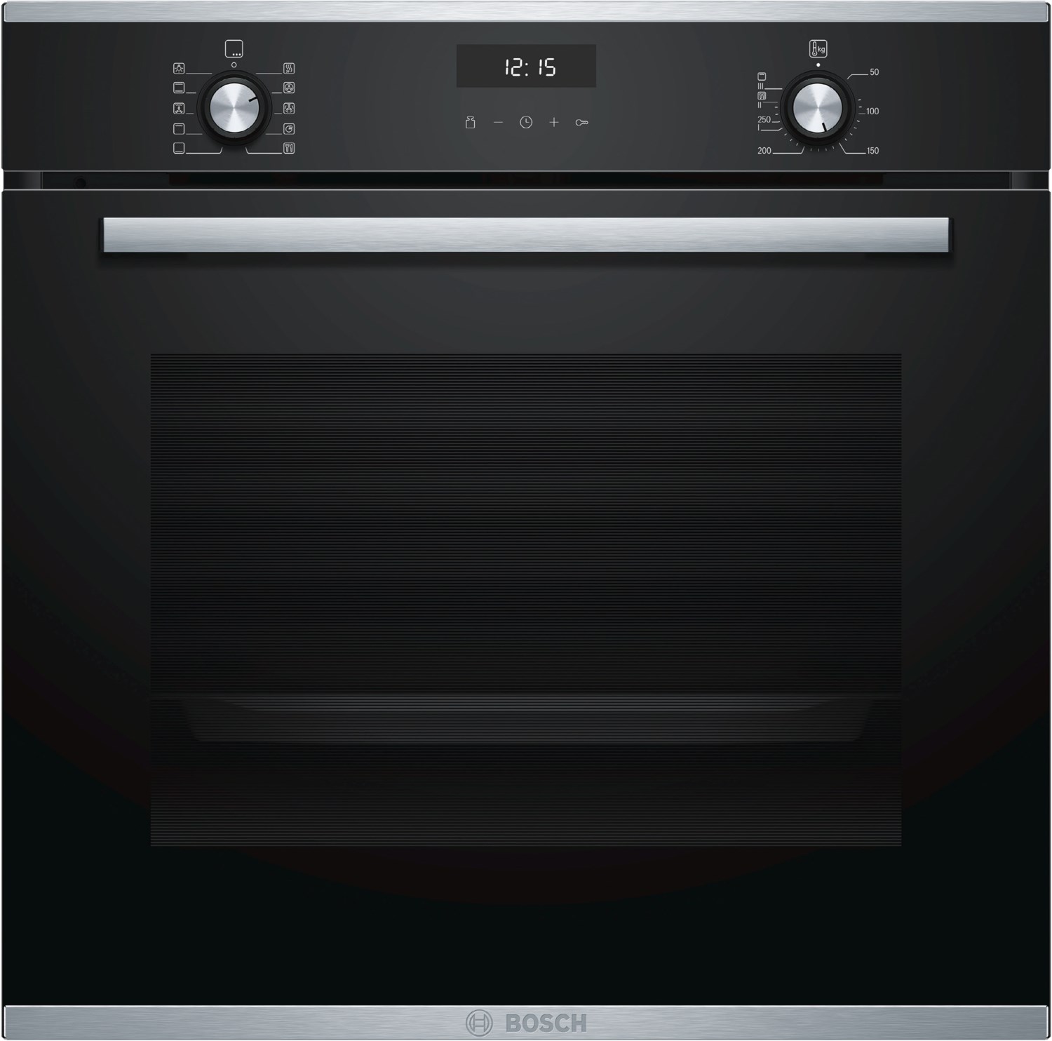 Bosch HBT237BS0 Einbaubackofen edelstahl/schwarz | EURONICS