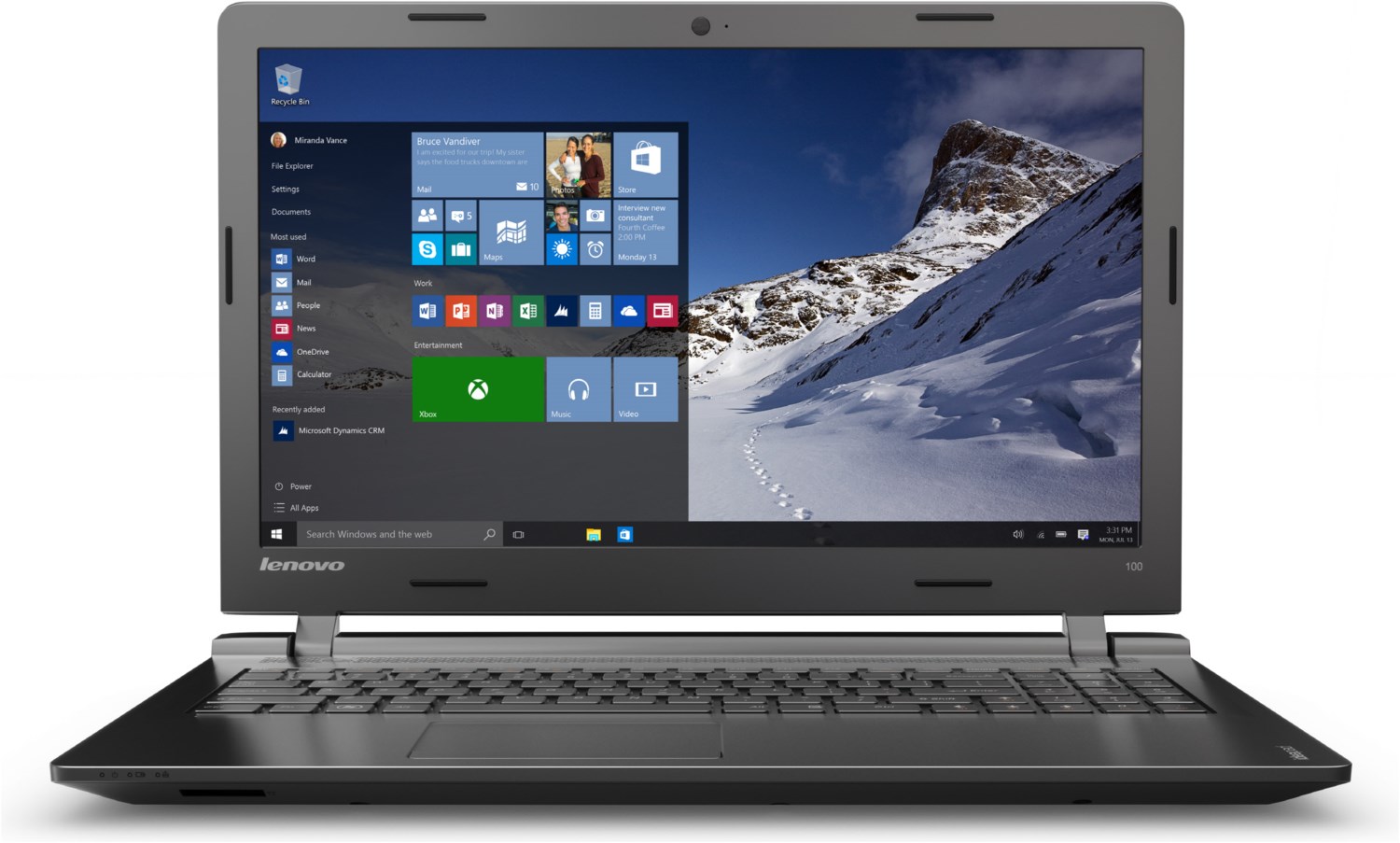 Lenovo IdeaPad 100-15IBD (80QQ00SXGE) 39,6cm (15,6") Notebook schwarz ...