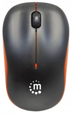 Manhattan Success Kabellose Maus schwarz/orange | EURONICS
