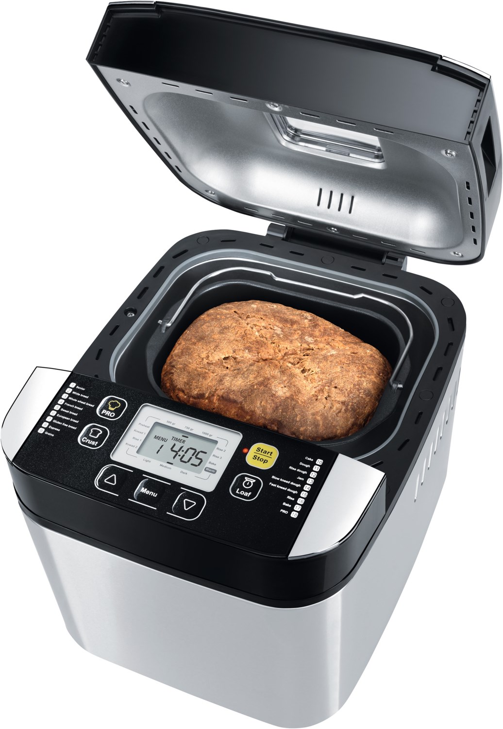 Steba BM 1 Brotbackautomat edelstahl/schwarz | EURONICS