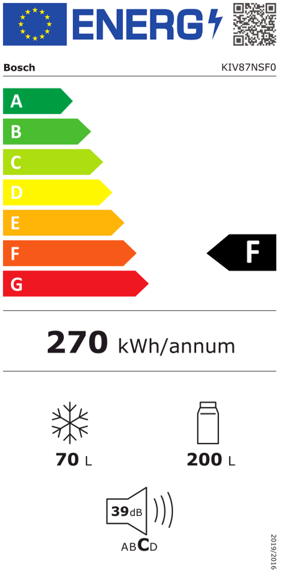 Bosch KIV87NSF0 Integrierbare Kühl-/Gefrier-Kombination weiß | EURONICS