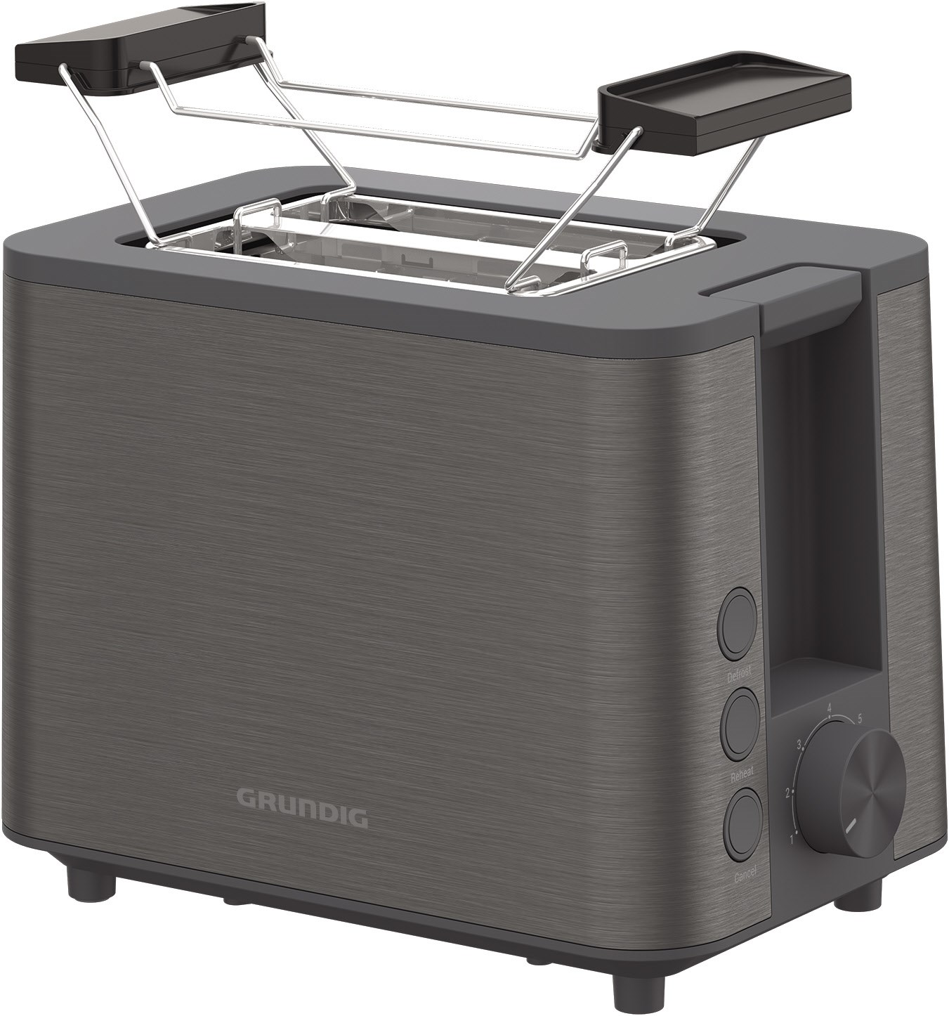Grundig TA 7340 Kompakt-Toaster dark inox | EURONICS