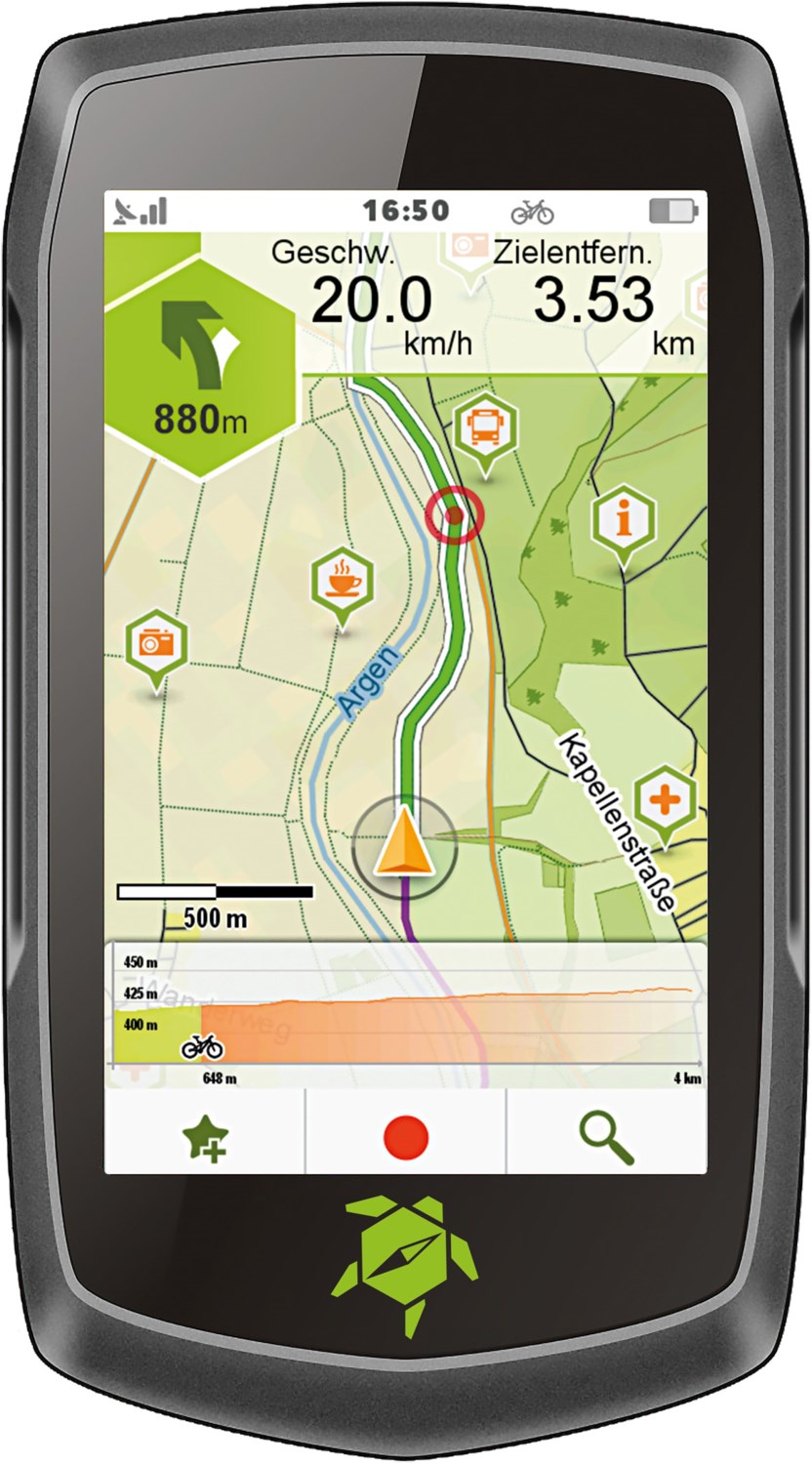 TAHUNA Teasi One 4 Outdoor Navigationsgerät inkl. Speed Sensor, 2 ...