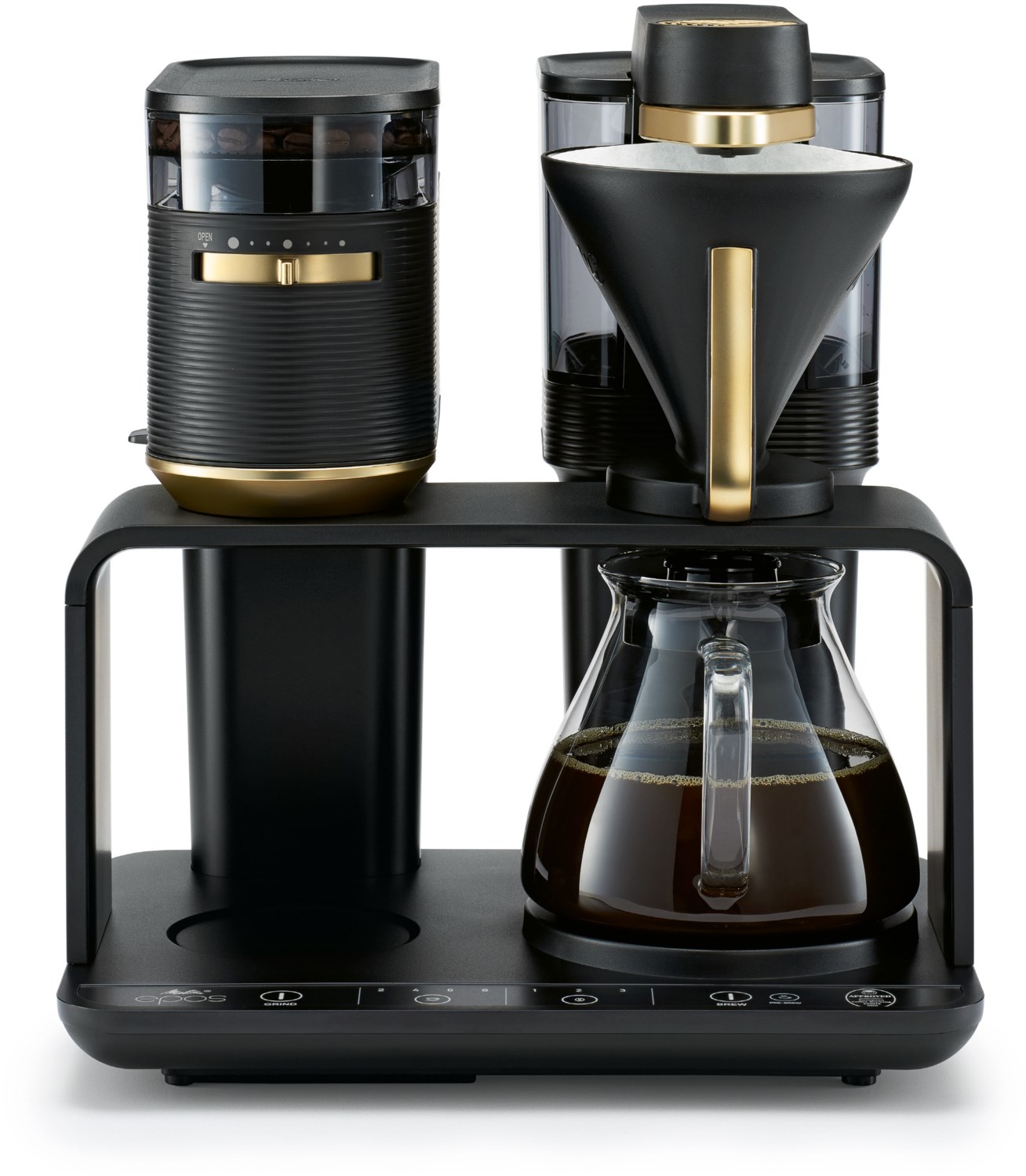 Melitta EPOS 1024-02 Kaffeeautomat schwarz/gold | EURONICS