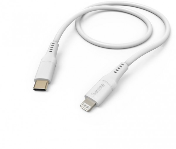 Hama Flexible USB-C > Lightning (1,5m) weiß | EURONICS